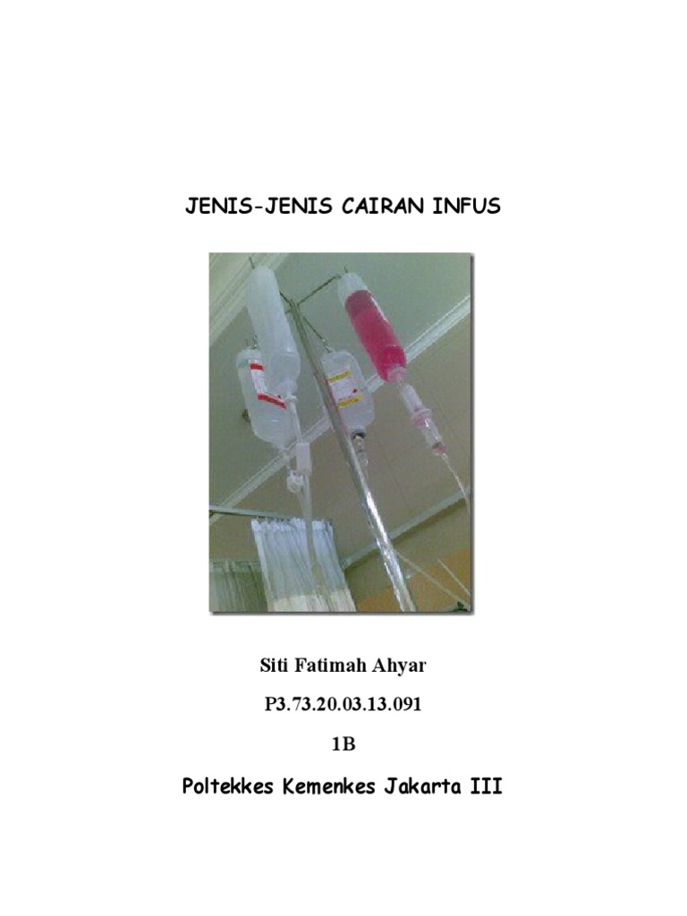 Macam Macam Cairan Infus Dan Fungsinya | PDF