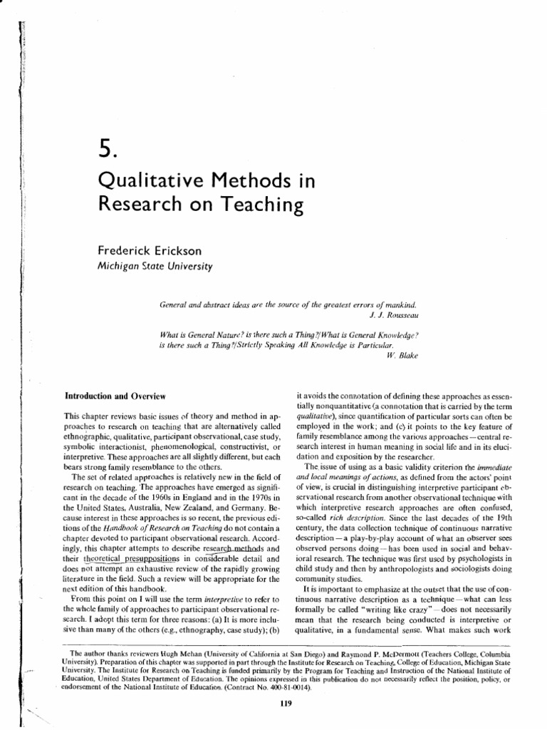 Frederick Erickson Article | PDF | Science & Mathematics