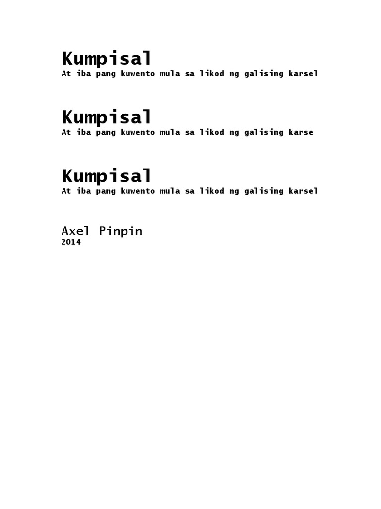 Kumpisal | PDF