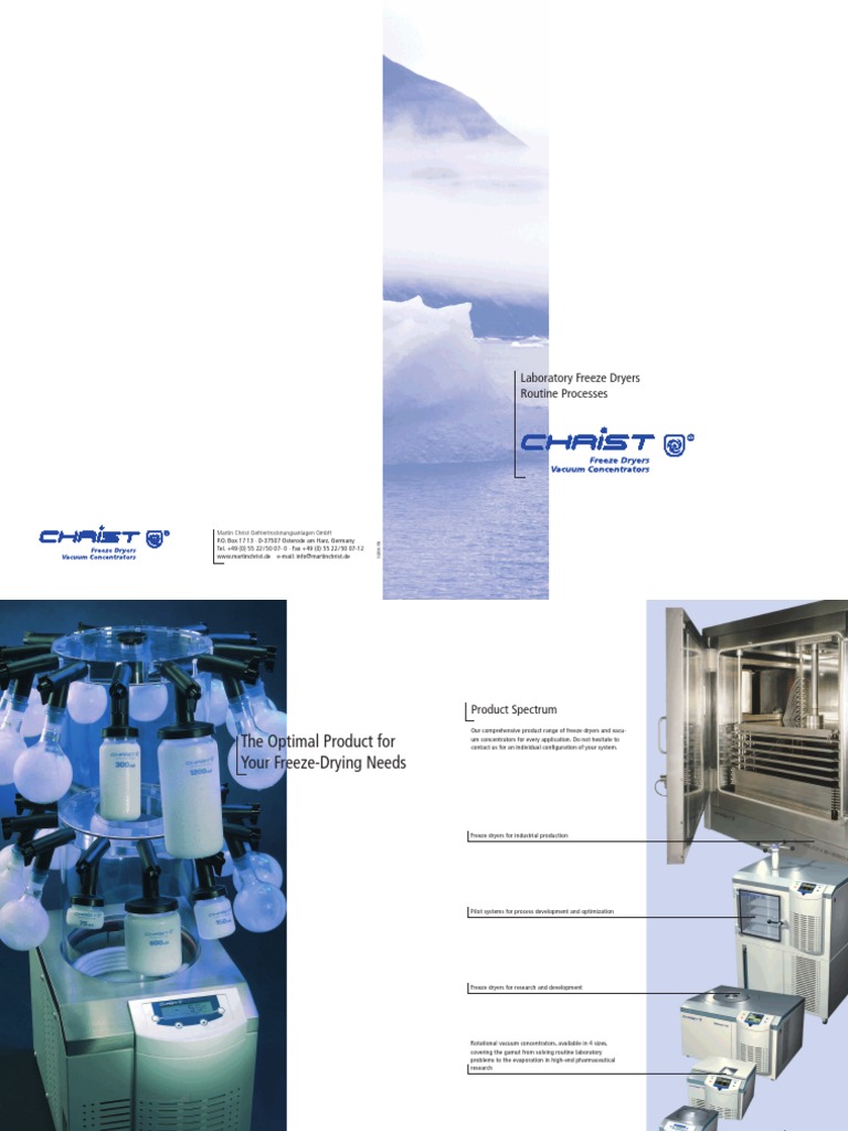 Laboratory Freeze Dryers Routine Processes | PDF | Freeze Drying | Ice