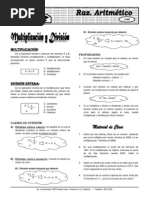 Taller de Matemática Multiplicación y División Quinto | PDF | División ...