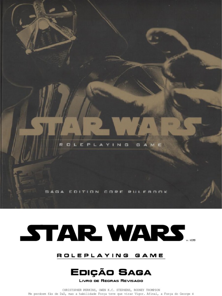 Star Wars Saga Edition (D20) | PDF | Star Wars | Jogos de RPG