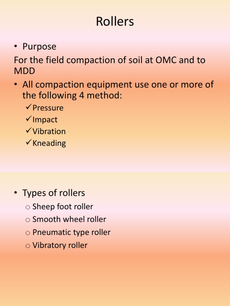 Soil Compaction Equipment Types and Specifications | PDF | Mechanical ...
