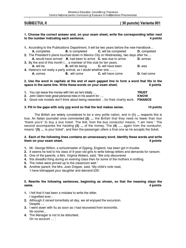 English Test | PDF | Test (Assessment)