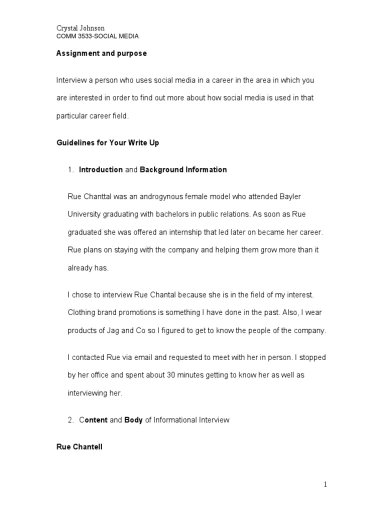 Interview Report | PDF | Communication