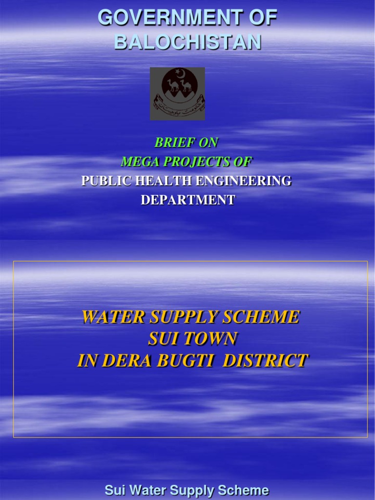 Presentaton On Mega Projects of PHED | PDF | Water Supply | Hydrology