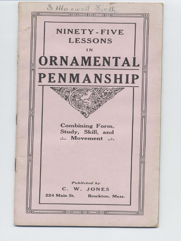95 Lessons in Ornamental Penmanship | PDF