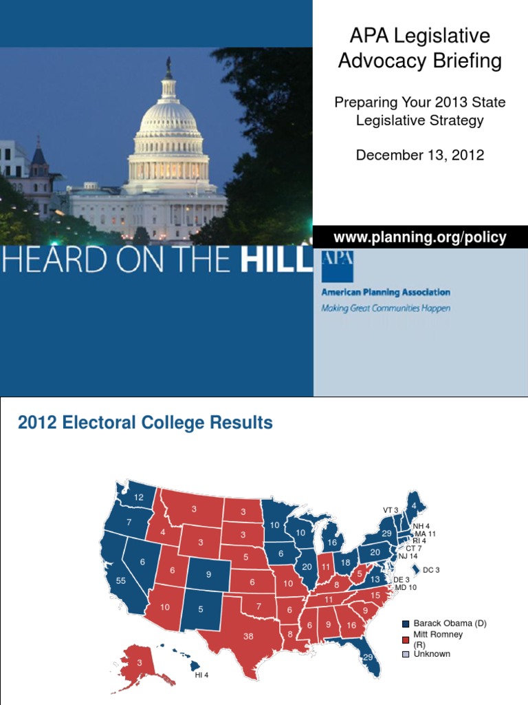 Preparing an Effective 2013 State Legislative Strategy: A Comprehensive ...