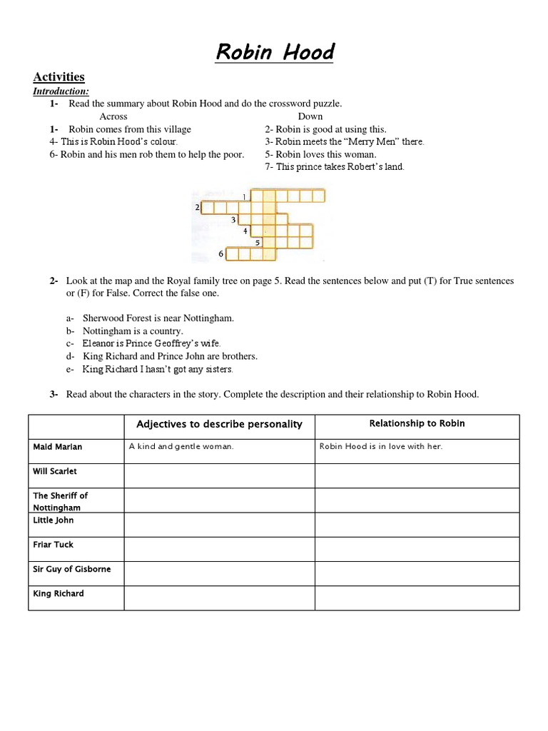 Robin Hood | PDF | Robin Hood