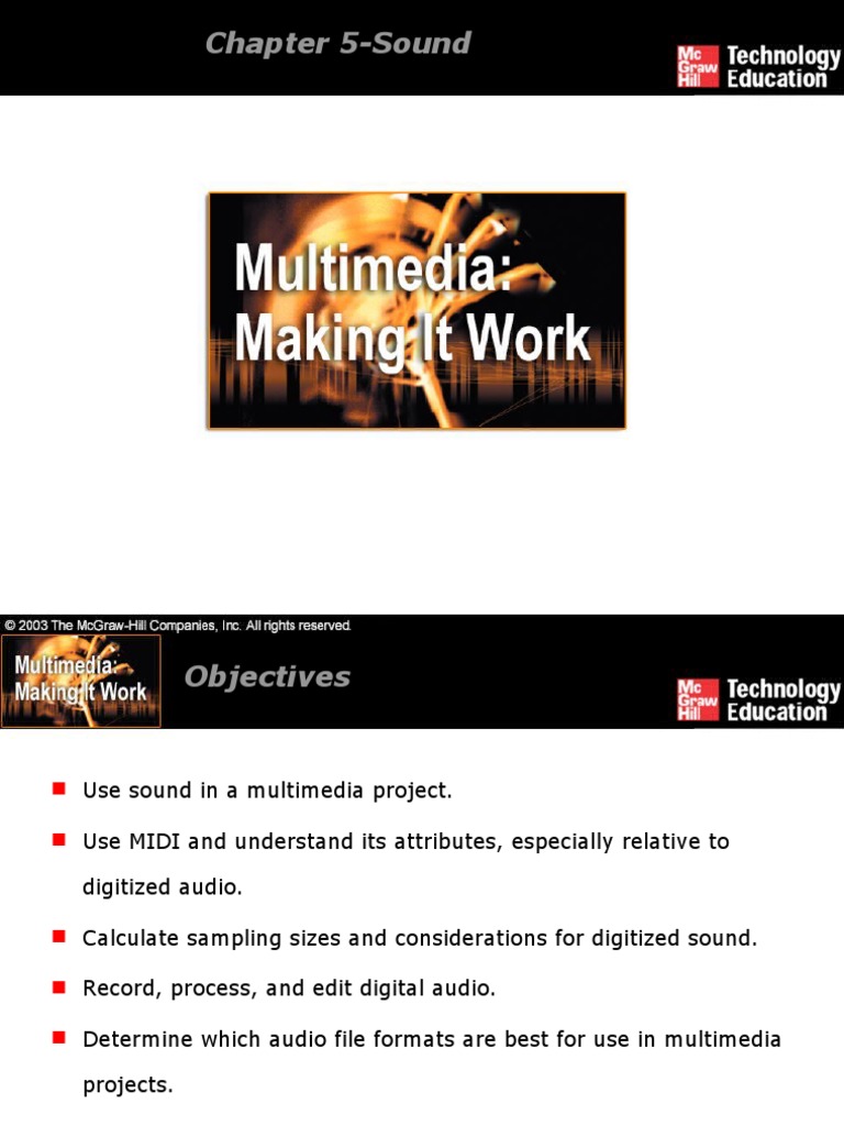 Ch05 - Multimedia Element-Sound | PDF | Digital Audio | Amplitude