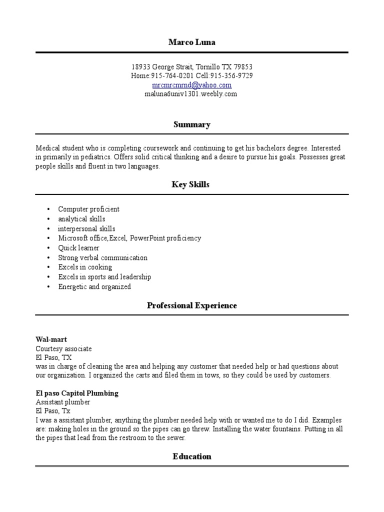 Marco Luna: Wal-Mart | PDF