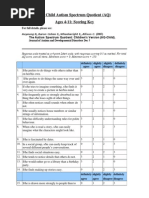 AQ10 Child | PDF | Autism | Psychiatry Related Fields