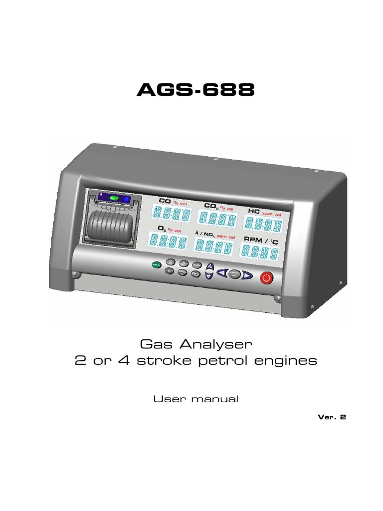 AGS-688 Manual | PDF | Battery (Electricity) | Engines
