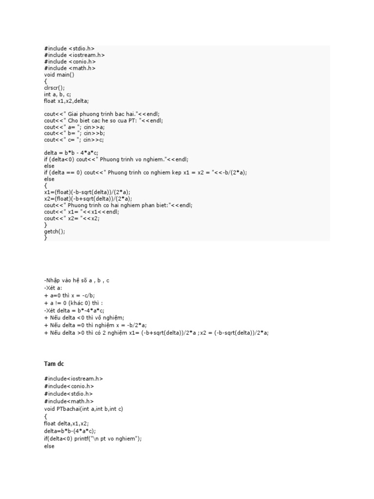 Giai Phuong Trinh Bac 2 | PDF