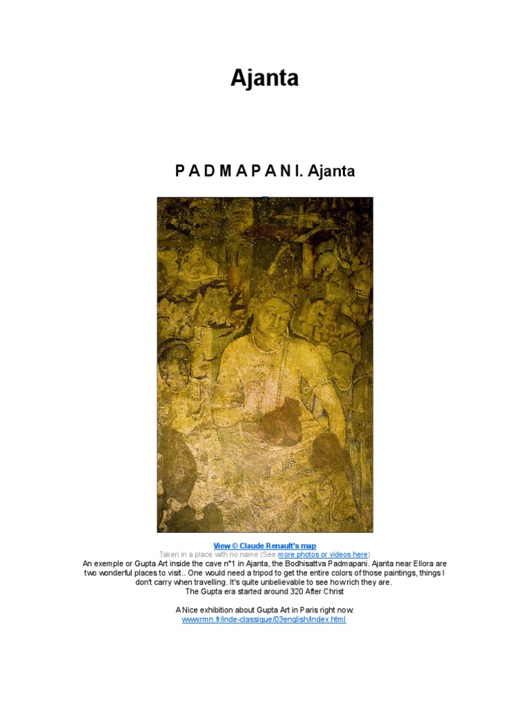 Ajanta | PDF | Communication Design | Paintings