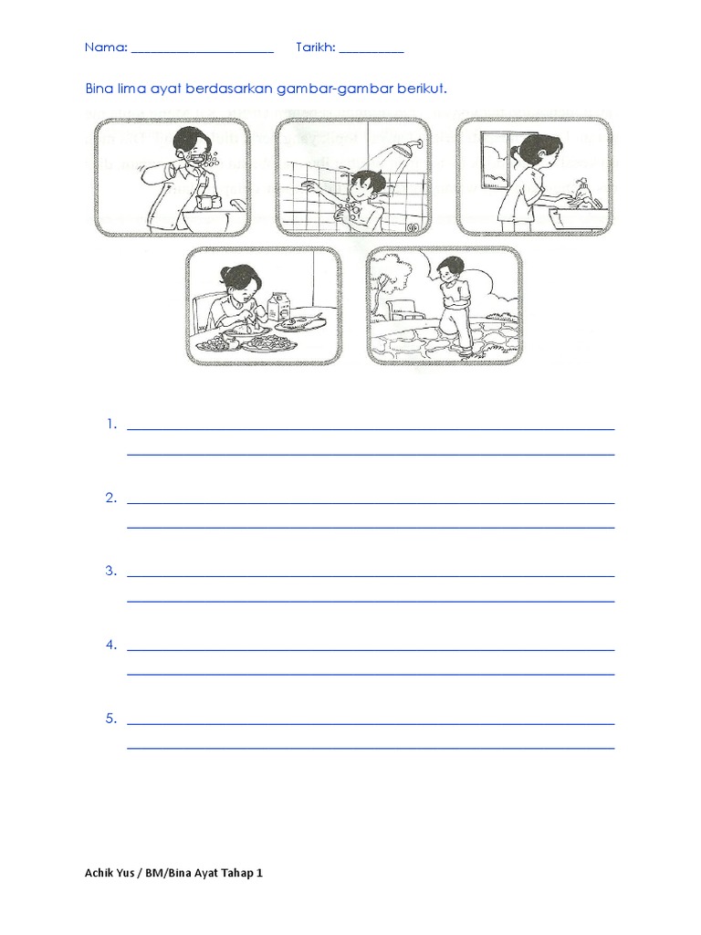 Bina Lima Ayat Berdasarkan Gambar | PDF