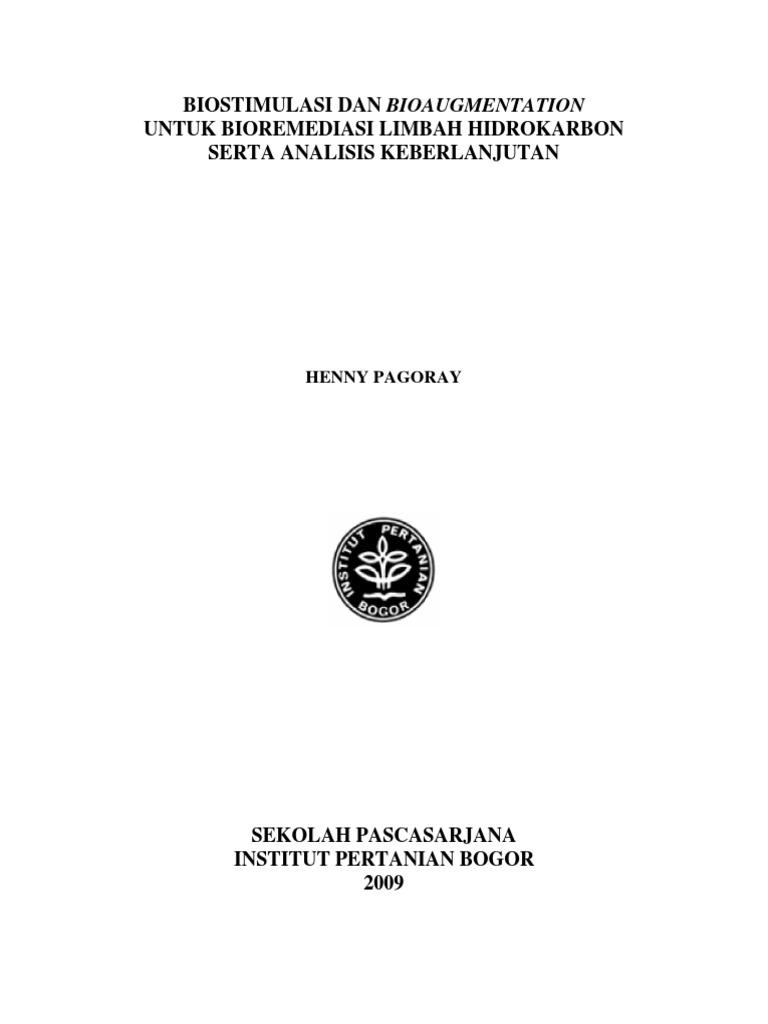 Biostimulasi Dan Bioaugmentasi Untuk Bioremediasi Limbah Hidrokarbon | PDF