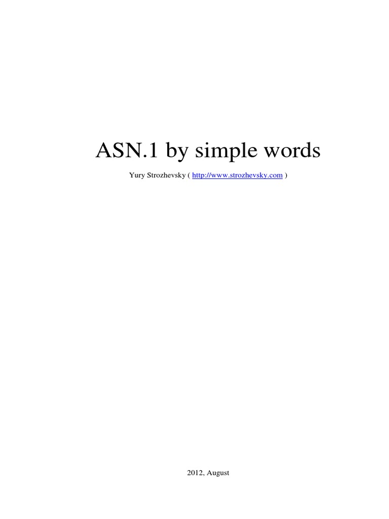 Asn1 in Simple Words | PDF | Data Type | Code