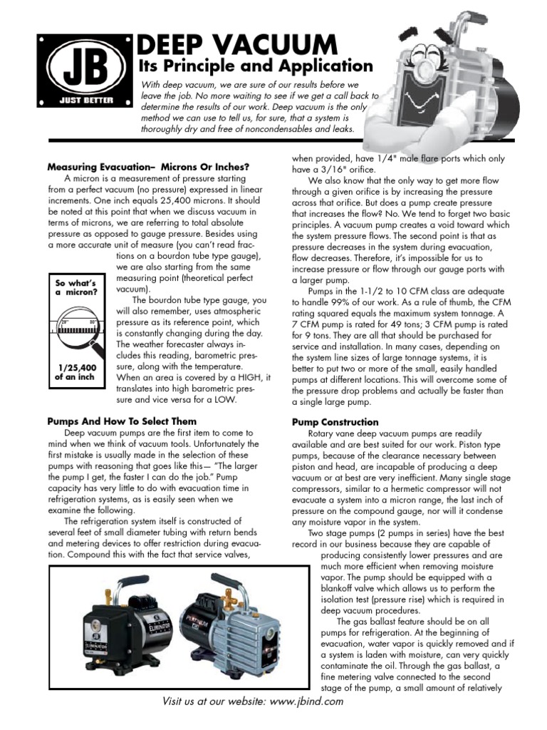 Deep Vacuum Principles | PDF | Pressure Measurement | Vacuum