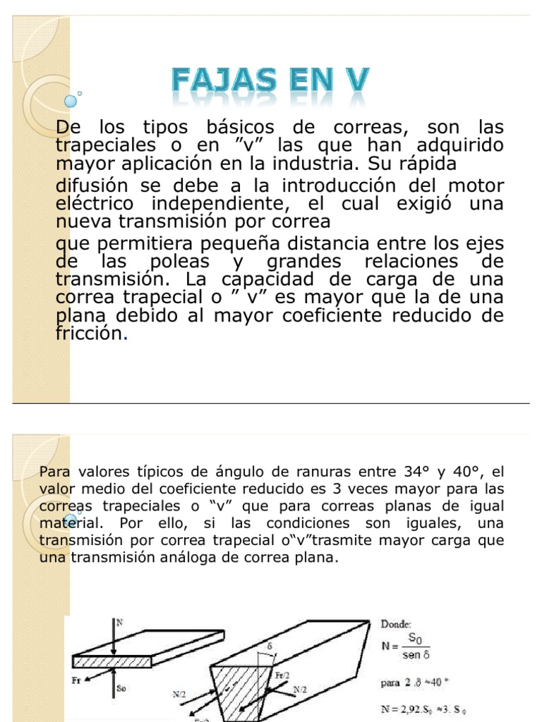 Fajas en V | PDF | Cuerda | Fibra sintética