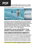 The Secret Life of Walter Mitty Study Guide | PDF | General Fiction