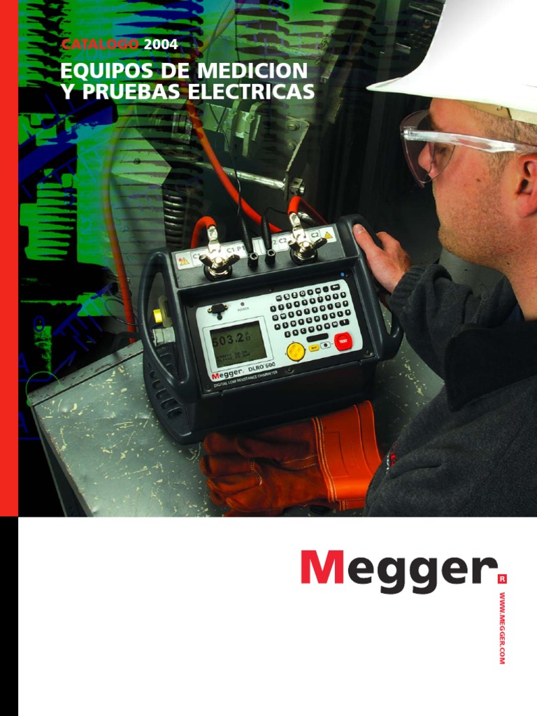 Catalogo Megger | PDF | Corriente eléctrica | Resistencia Eléctrica y ...