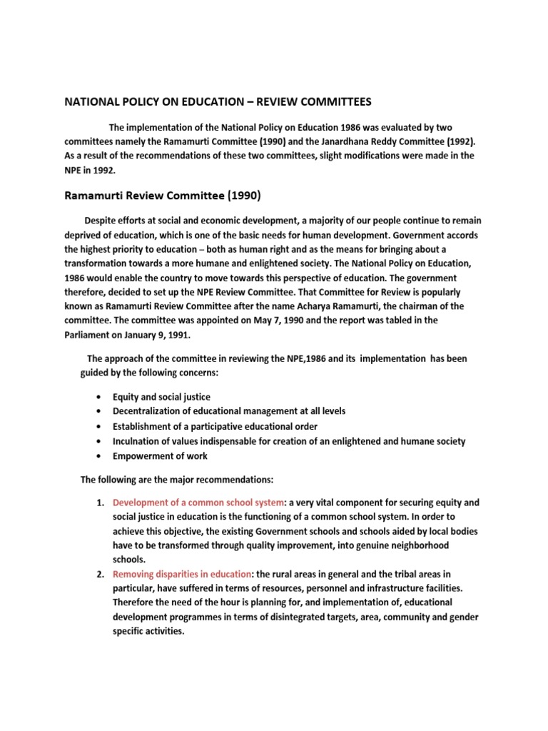 Committees On Education | PDF | Secondary Education | Further Education