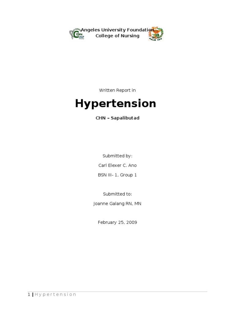 Hypertension Study Guide | PDF | Hypertension | Cardiovascular Diseases