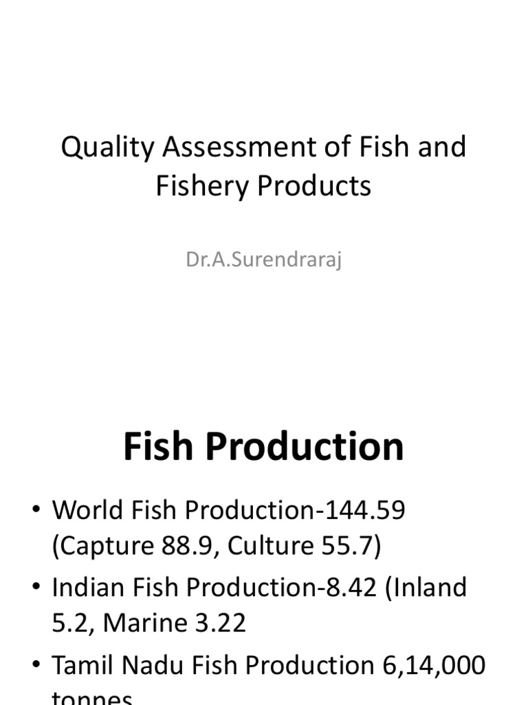Quality Control of Fish and Fishery Products | PDF | Chromatography ...