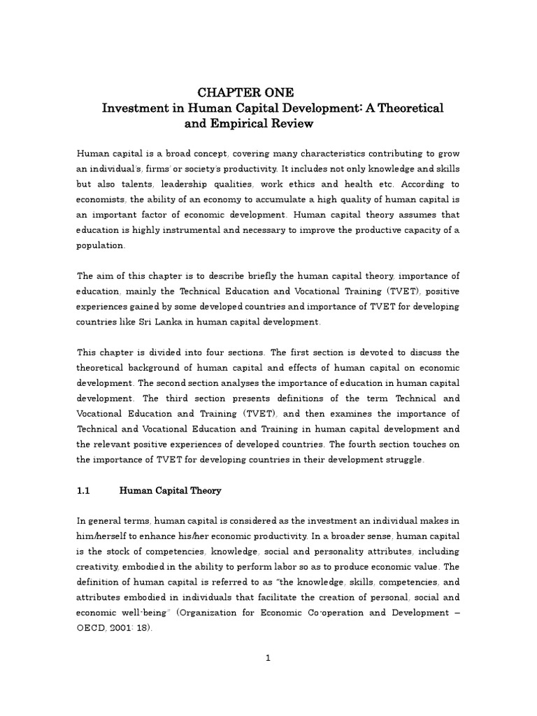 Tecnical Education | PDF | Human Capital | Economic Growth