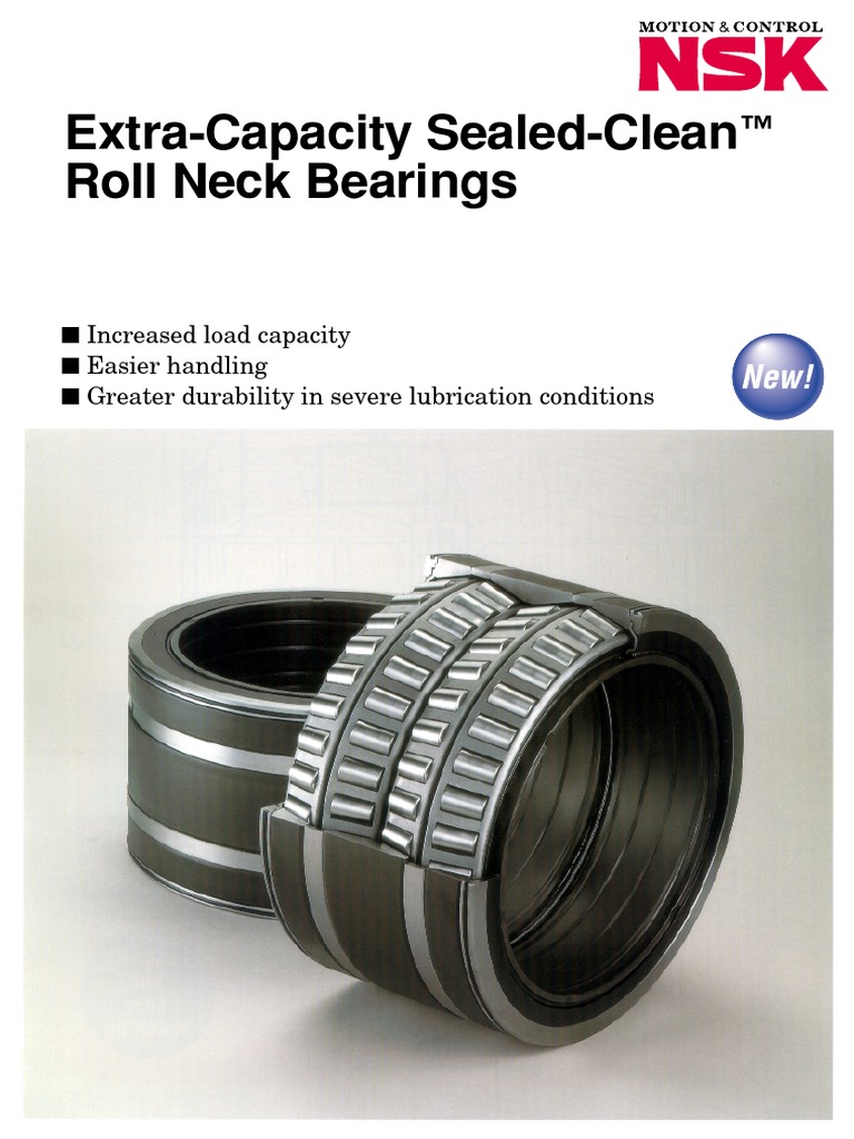 Extra-Capacity Sealed-Clean Roll Neck Bearings | PDF | Bearing ...