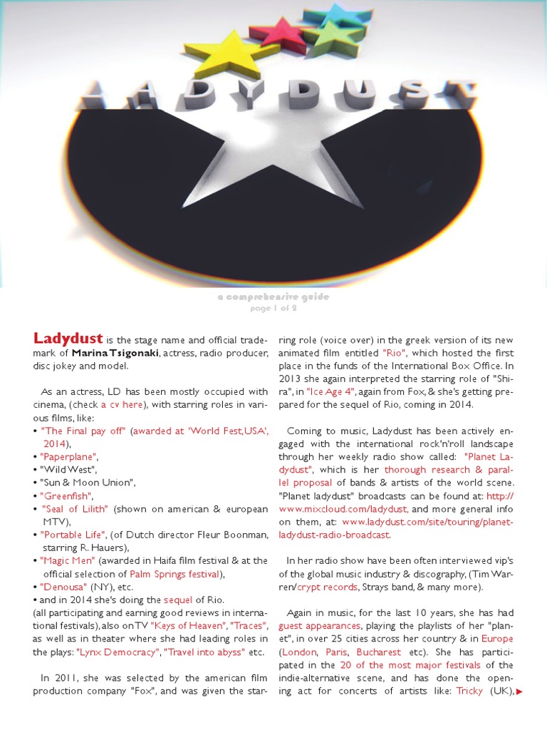 World of Ladydust May14 | PDF | Entertainment