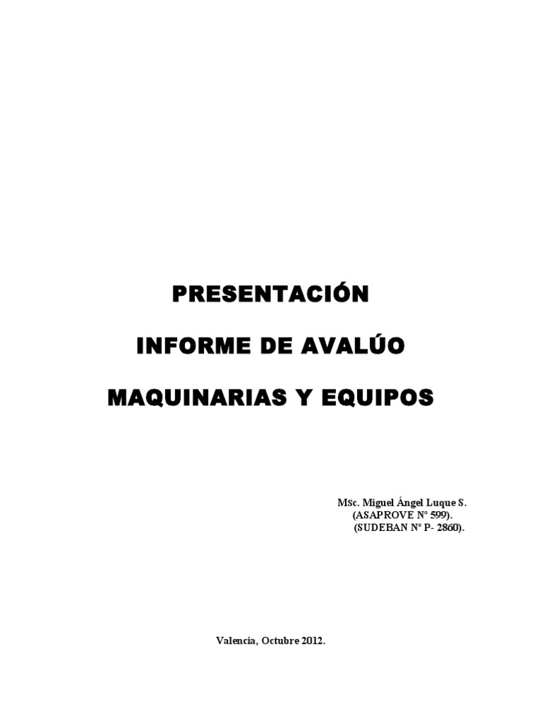 Formato Avalúo | PDF | Negocios (general) | Science