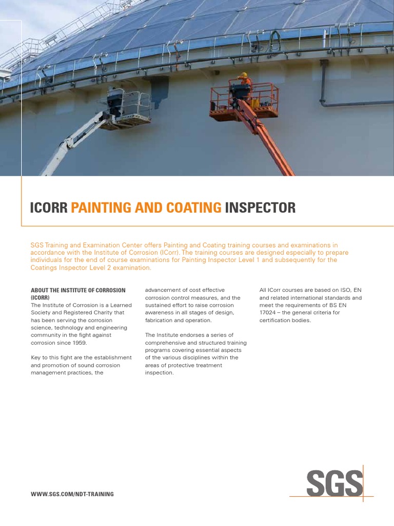 SGS IND NDT TC Icorr Painting and Coating Leaflet en 11 | PDF | Paint ...