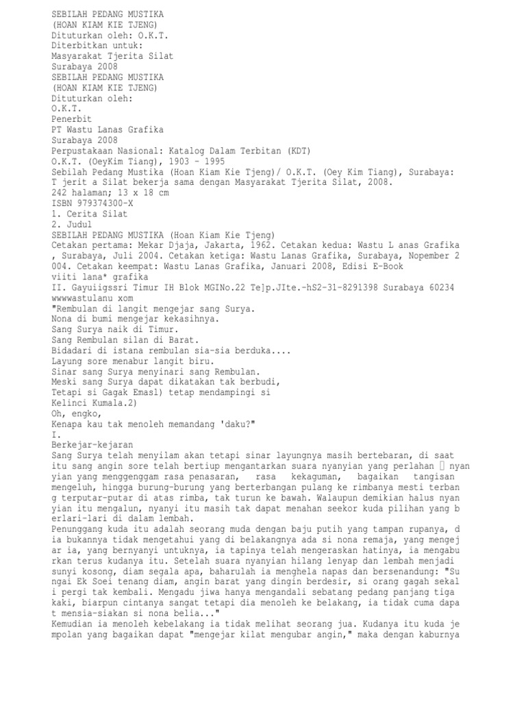 1.sebilah Pedang Mustika | PDF