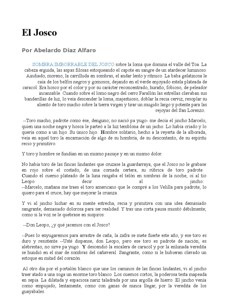 El Josco | PDF | Ganado | Vacas