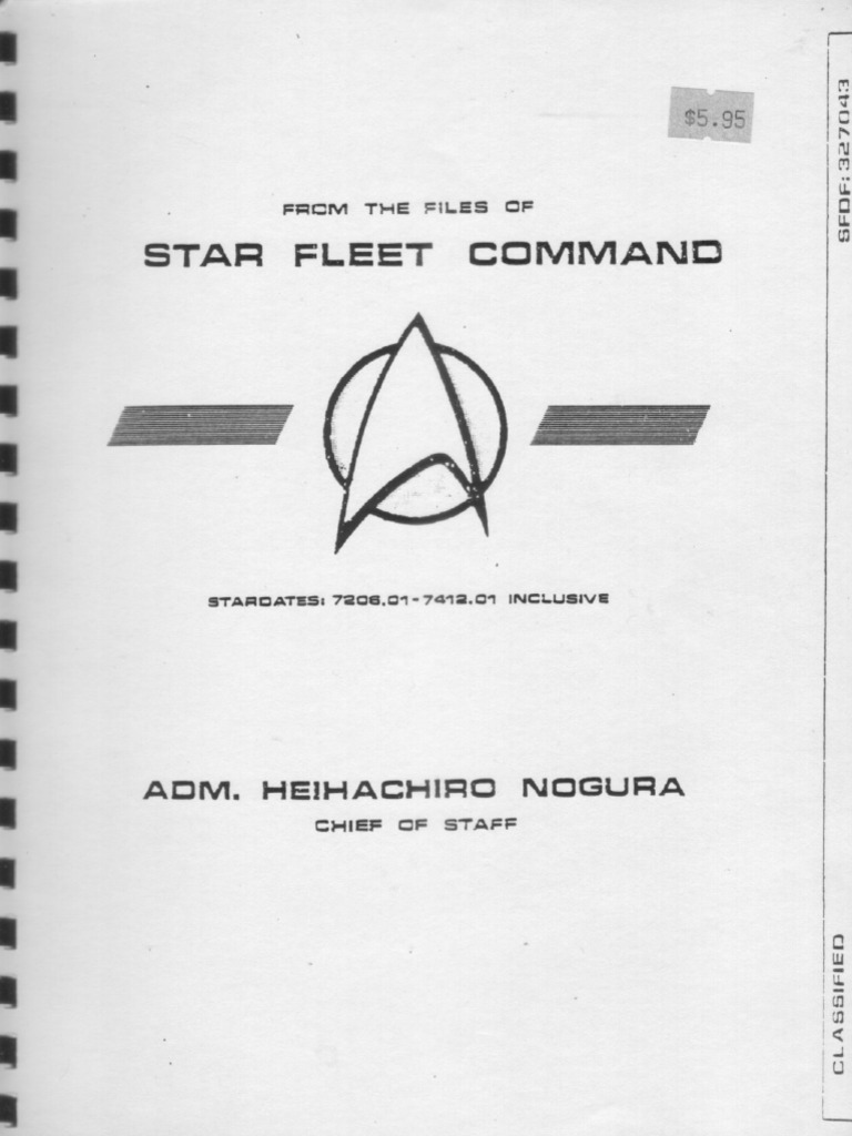 From The Files of Star Fleet Command | PDF
