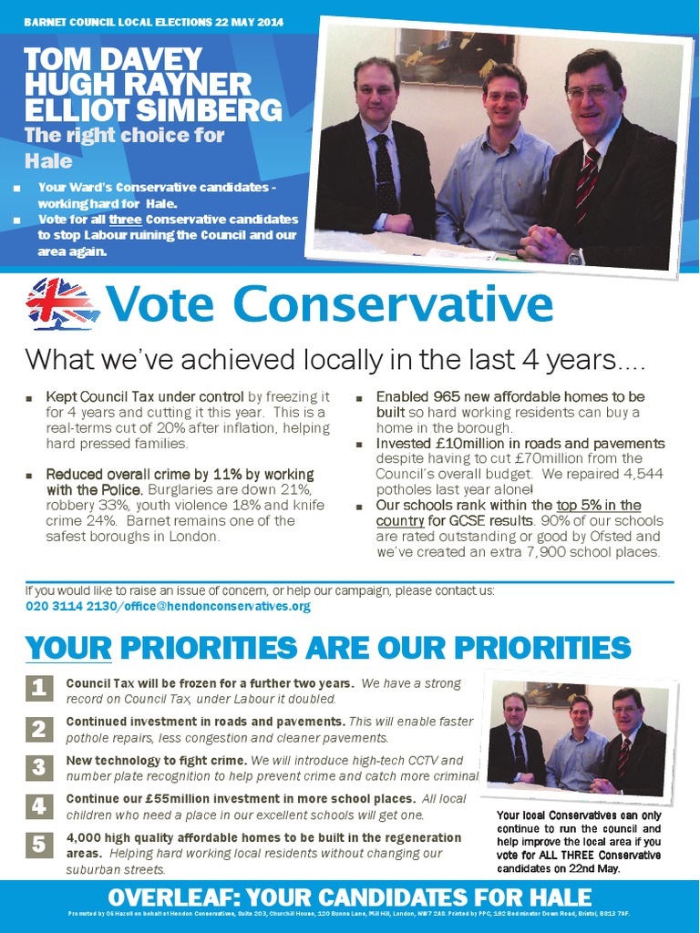 Conservative in Touch Hale Ward May 2014 | PDF | Conservative Party (Uk ...