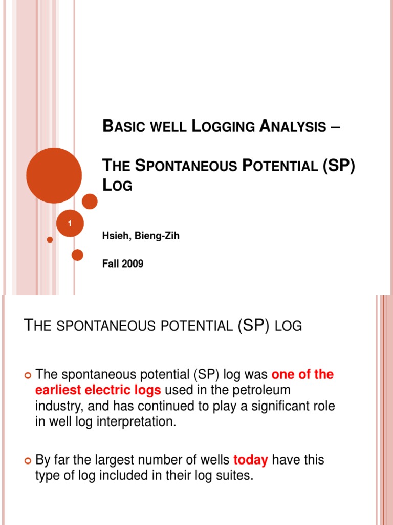 Basic Well Logging Analysis - 2 (SP Log) For Student | PDF | Applied ...