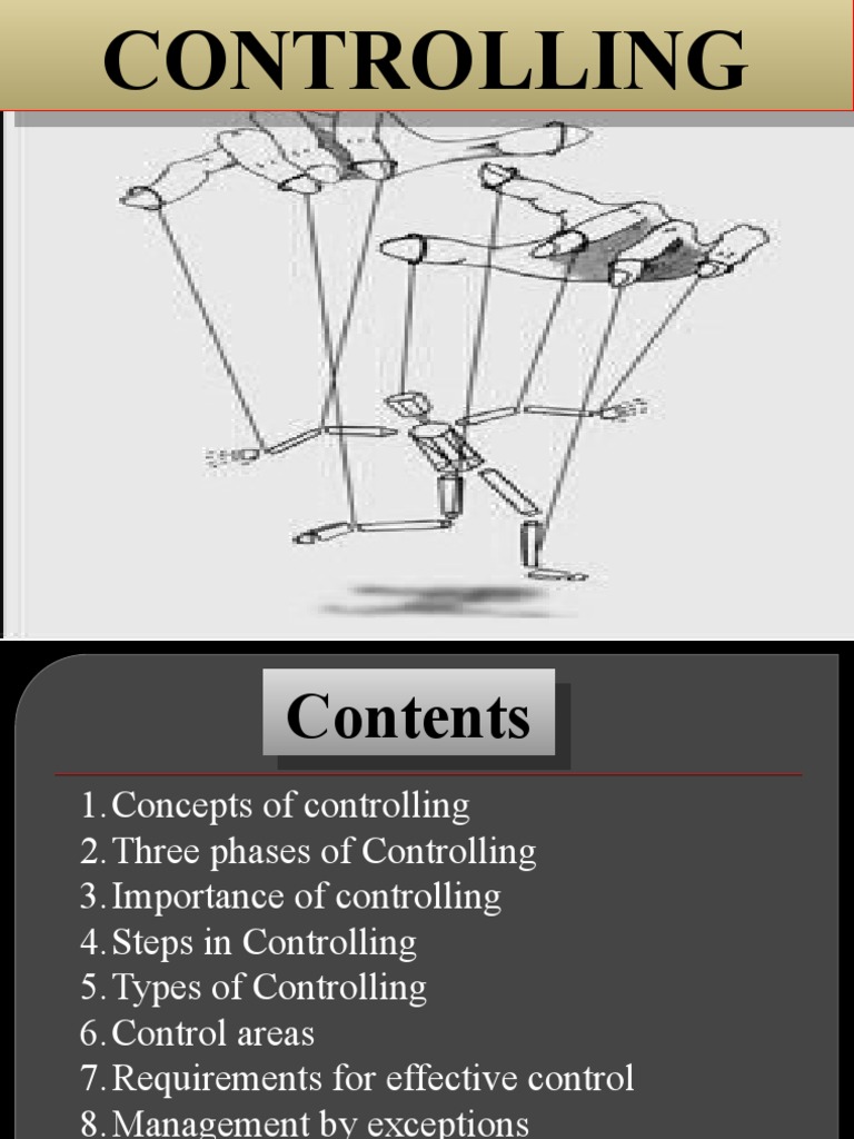 Concepts of Controlling 2. Three Phases of Controlling 3. | PDF ...