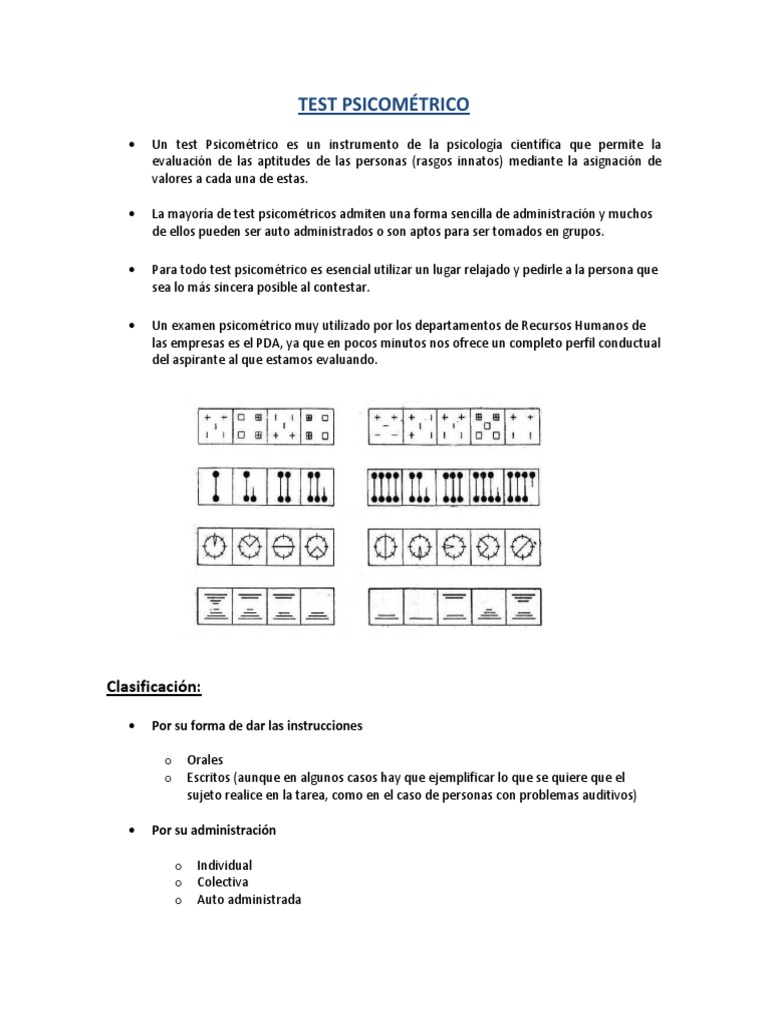Test Psicométrico y Proyectivo | PDF | Grafología | Ciencia cognitiva