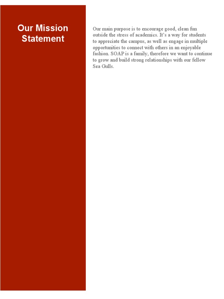 Mission Statement for Student Engagement | PDF | Career & Growth
