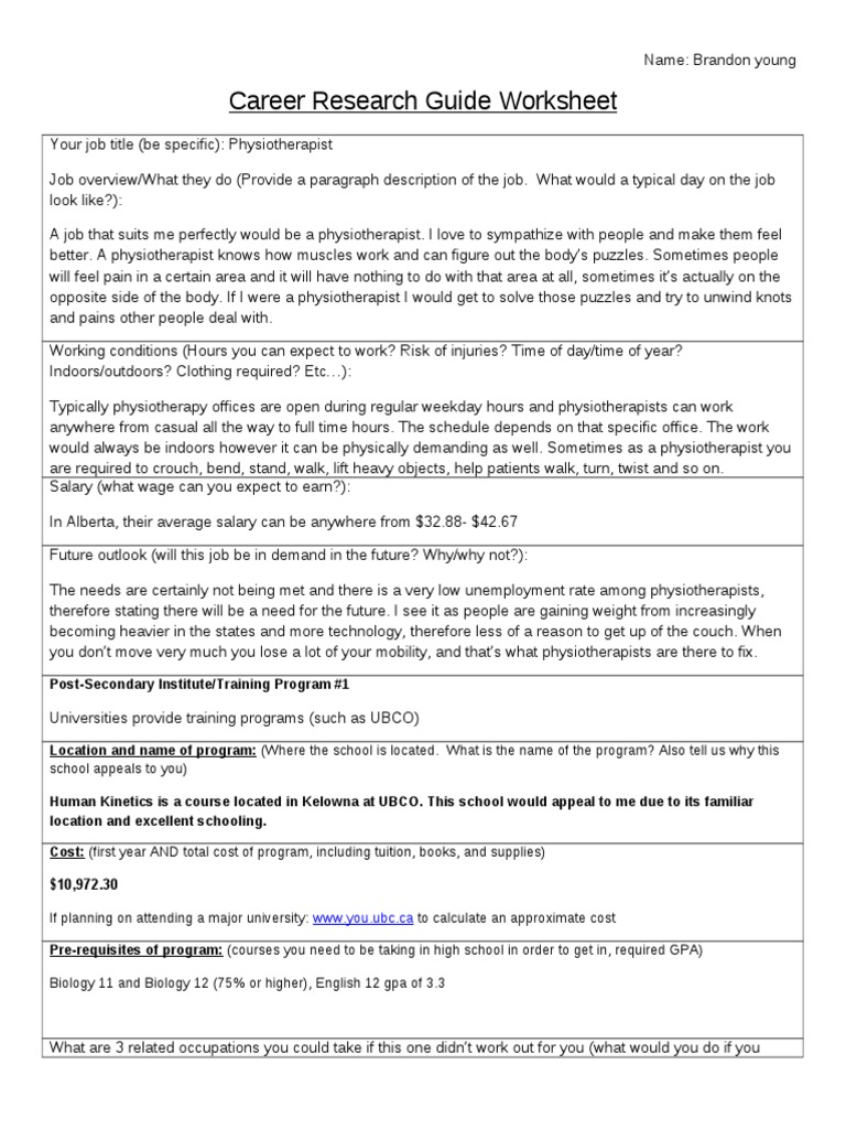 Career Path B | PDF | Physical Therapy | Wellness