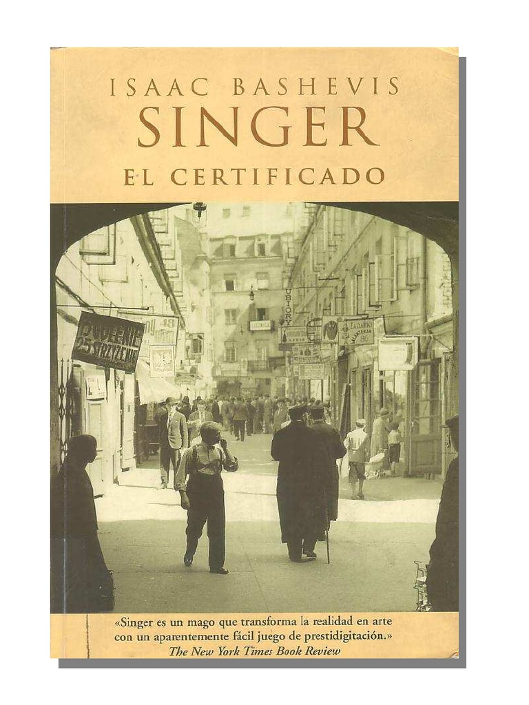 Bashevis Singer Isaac El Certificado | PDF | Polonia | Judios