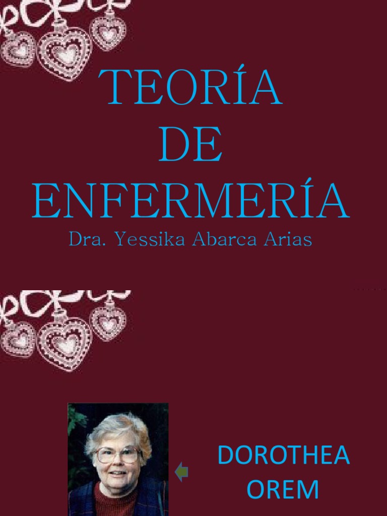 Dorothea Orem | Enfermería | Ciencias de la Salud