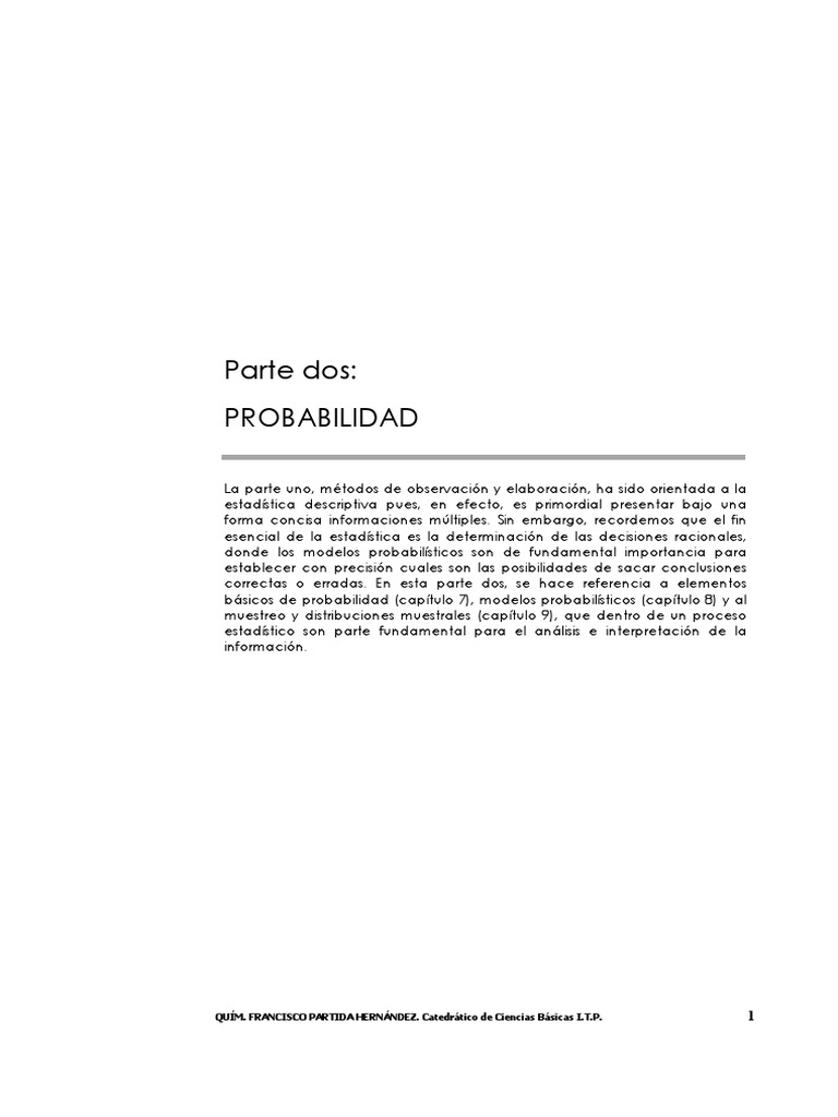 Probabilidad Basica | PDF | Probabilidad | Estadísticas