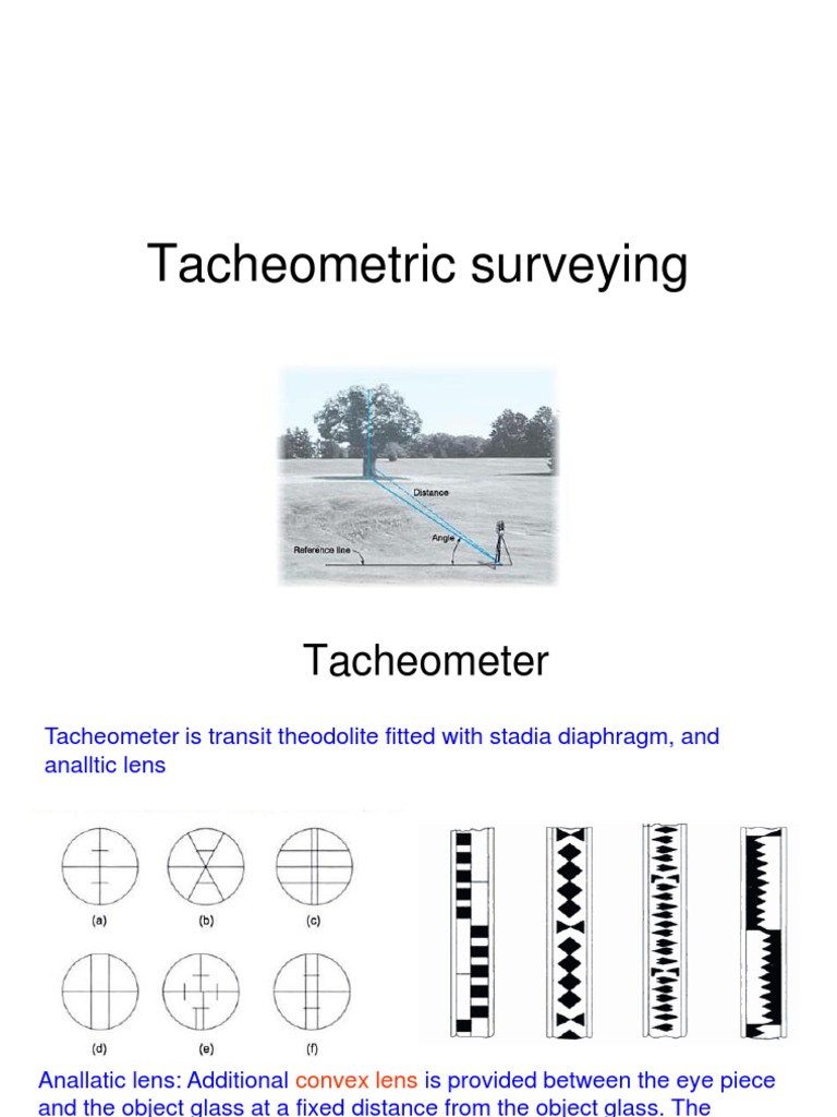 Tacheometry | PDF | Lens (Optics) | Scientific Observation
