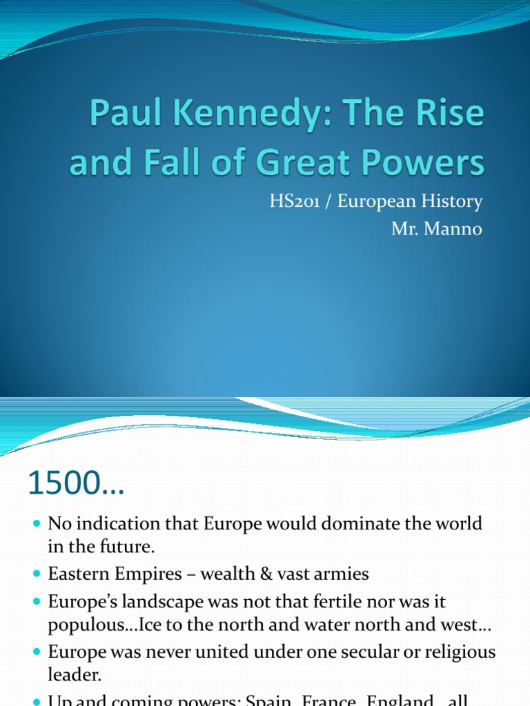 The Rise and Fall of The Great Powers - Kennedy | PDF