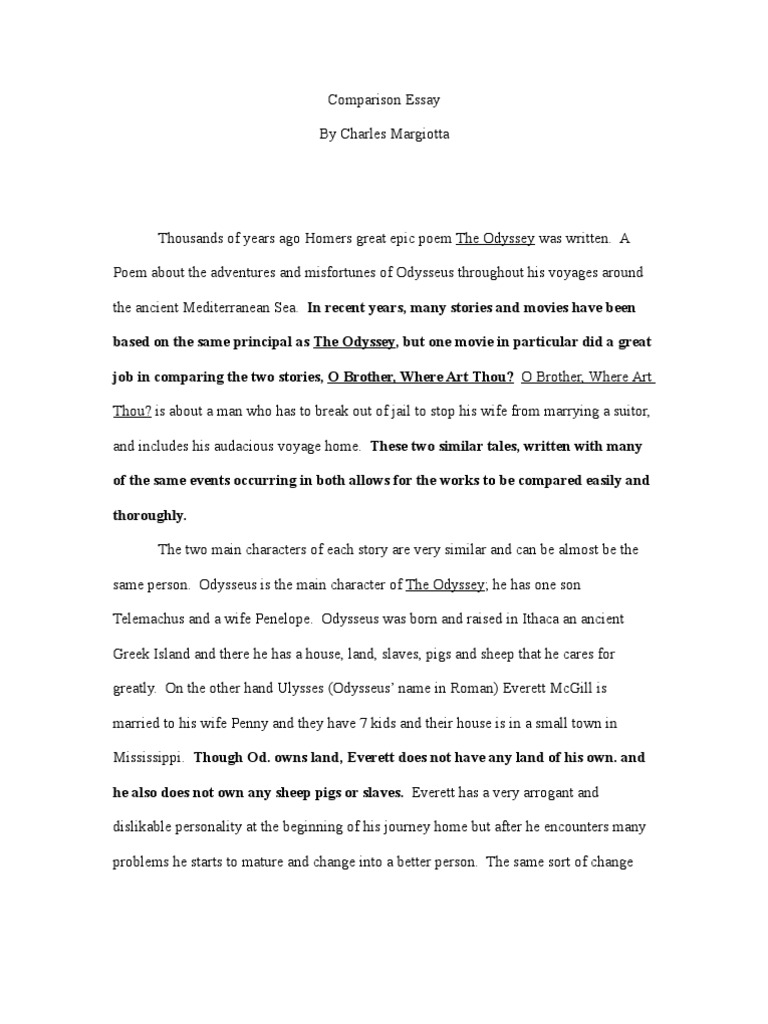 O Brother Where Art Thou Essay | PDF | Odyssey | Odysseus