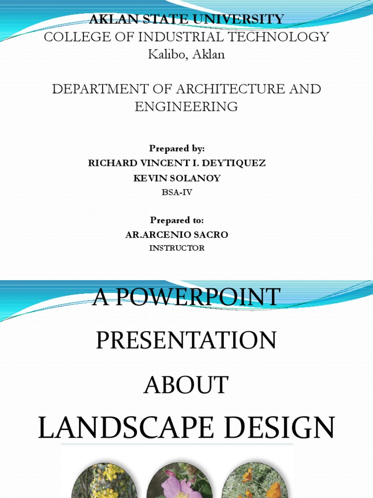 Landscape Design Presentation Overview | PDF | Trees | Landscape